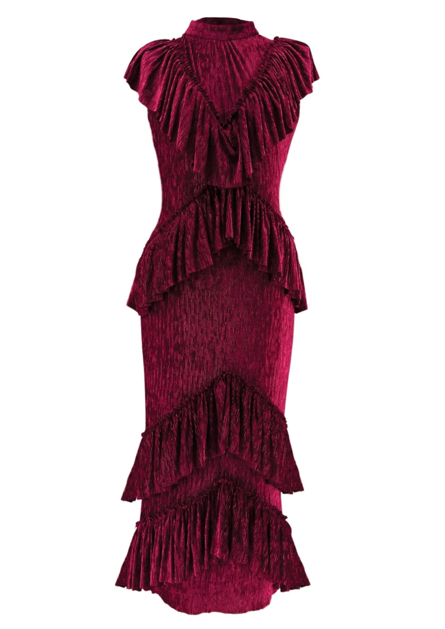 Raspberry Frill Dress