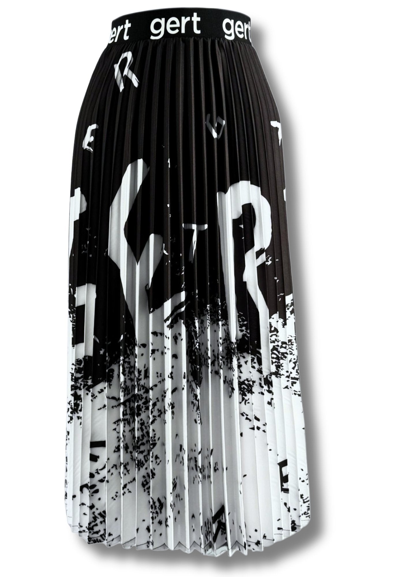 White Gert pleated skirt – Gert-Johan Coetzee